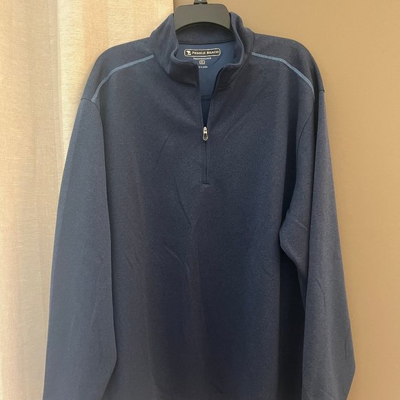 Pebble Beach | Jackets & Coats | Mens Pebble Beach Blue Pullover With ...